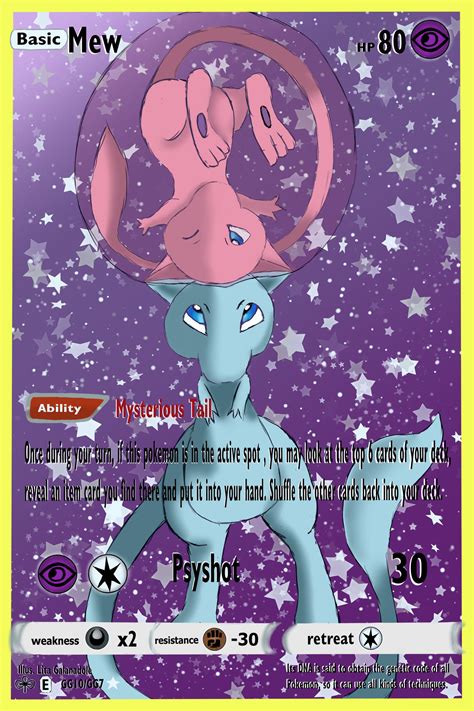 Mewcard By Litasabadkitty On Deviantart
