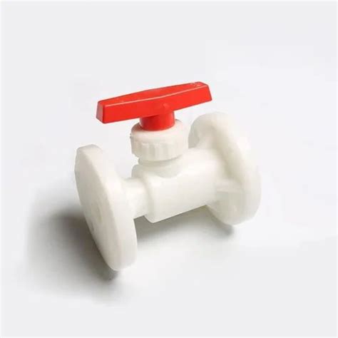 Material Pp Polypropylene Flanged Ball Valves Valve Size 34 Inch