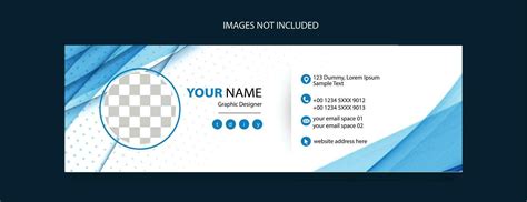 Email Footer Template Design For Business Promotional 25385390 Vector