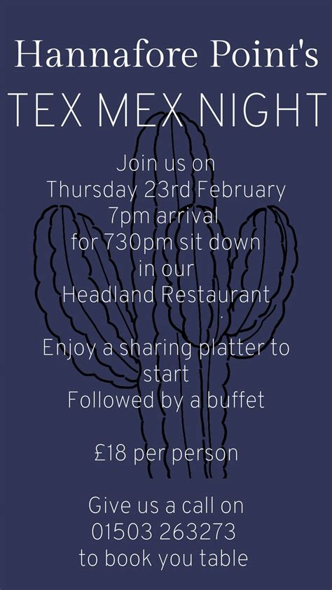 Tex Mex Night At The Hannafore Point Hotel Welcome To Looe And Polperro