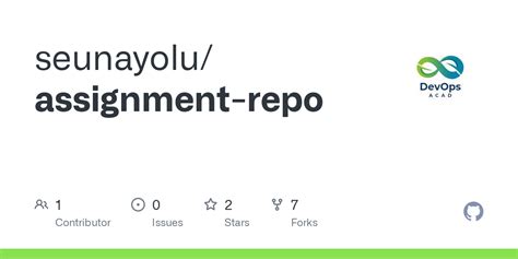 Github Seunayoluassignment Repo