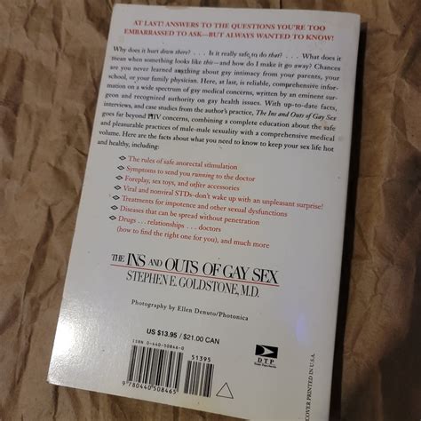 the ins and outs of gay sex by stephen e goldstone paperback pangobooks