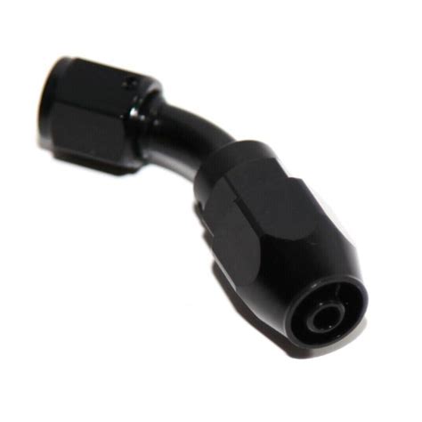 One Black An16 Male To 16an Male Straight Flare Fitting W18npt Gauge Port Emusa Aftermarket