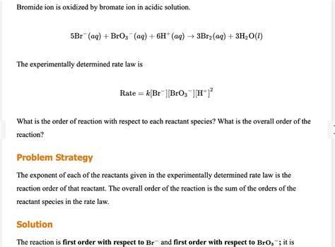 Bromide Ion Is Oxidized By Bromate Ion In Acidic Solution 5braq