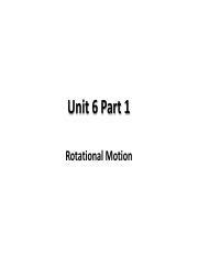 Unit Lesson Torque And Rotational Motion Pdf Unit Part Rotational Motion Translational