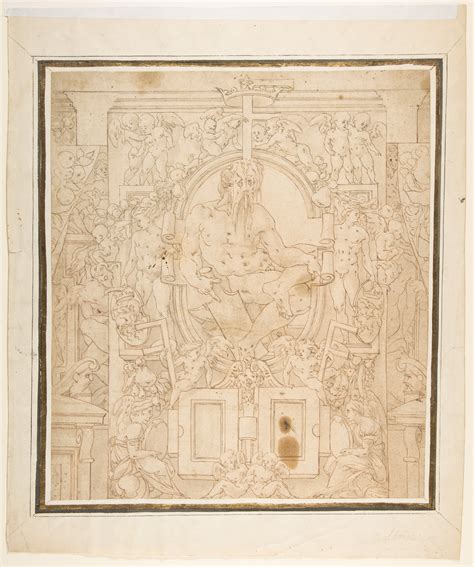 Anonymous French School Of Fontainebleau 16th Century Design For A