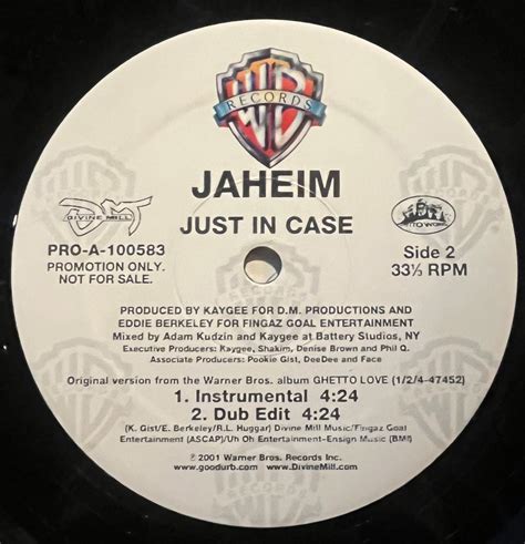 Jaheim Just In Case 12 Oleo Records