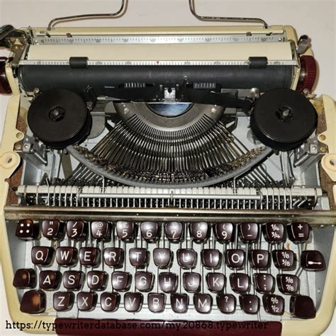 1958 Olympia Sf On The Typewriter Database