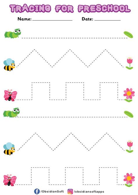 Pre Writing Strokes Worksheets