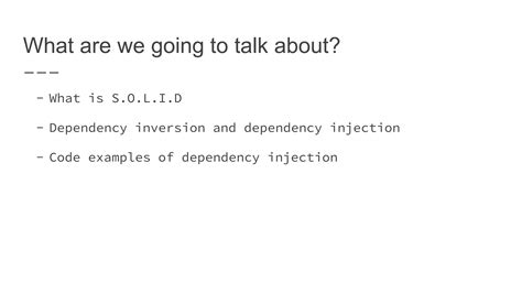 Dependency Inversion Pptx Programming Languages Computing