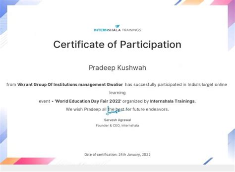 Pradeep Kushwaha On Linkedin Karoziddaagebadhnek Internshala