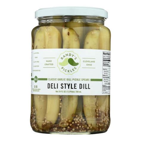 Randys Pickles Deli Style Dill Pickles 24 Oz Pack Of 6