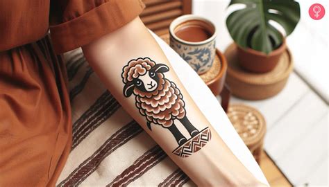 Traditional Sheep Tattoo