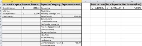Estate Executor Spreadsheet Template