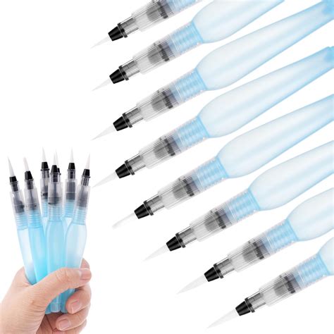6 Pcs Watercolor Brush Pens Water Brush Pens Water Brushes
