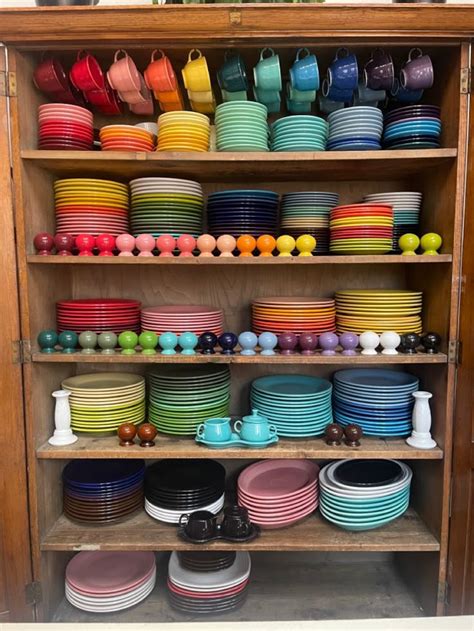 Fiestaware Dinnerware Display Cabinet