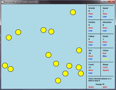 Collision Physics With Small Basic Small Basic