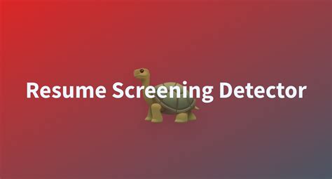 Resume Screening Detector A Hugging Face Space By Svedant2103