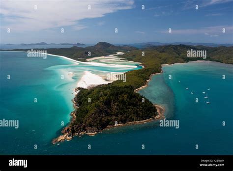 Aerial View Of Whitehaven Beach Whitsunday Island Queensland