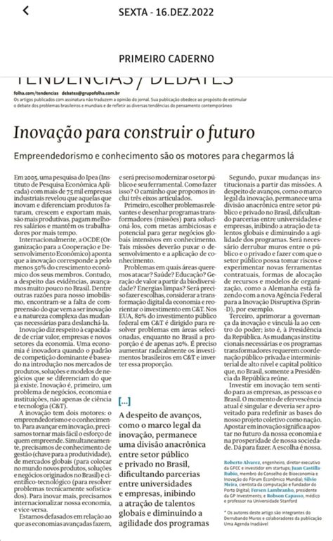 Robson Capasso No Linkedin Guedkm89 Ciência E Empreendedorismo Catalisados Por…