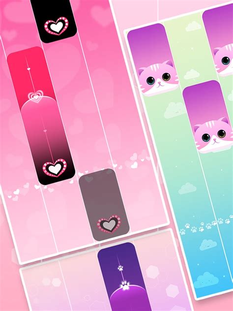 Magic Pink Tiles 3 Piano Game On