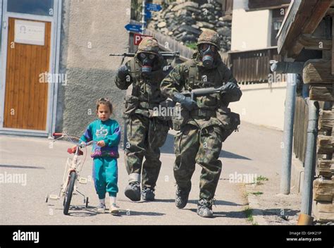 Swiss Army Training To The Combat In Nbc Environment Nuclear
