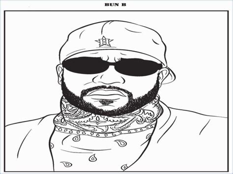 Rapper Coloring Sheets Coloring Pages