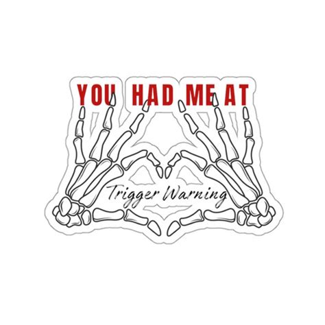 Trigger Warning Kiss Cut Stickers Author Brea Alepoú