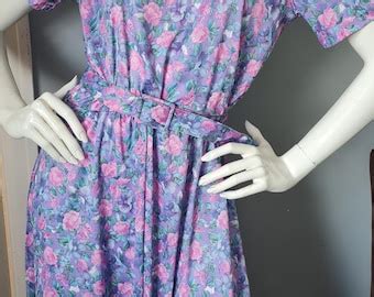 Vintage 1980s Floral Dress Etsy