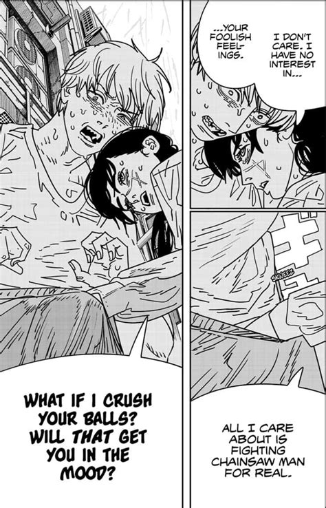 Rule 34 Angry Angry Face Annoyed Annoyed Expression Ball Fondling Ball Grab Chainsaw Man