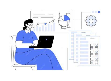 Premium Vector Survey Data Processing Abstract Concept Vector