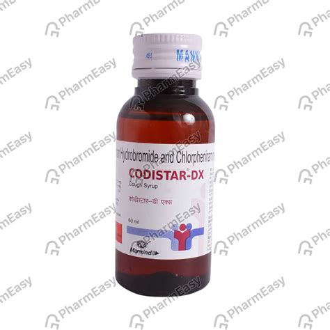 Codistar Dx Bottle Of 60ml Cough Syrup Uses Side Effects Price