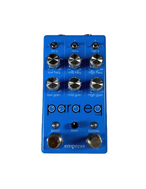 Empress Effects Para Eq Mkii Parametric Equalization Effect Pedal Eclectic Sounds