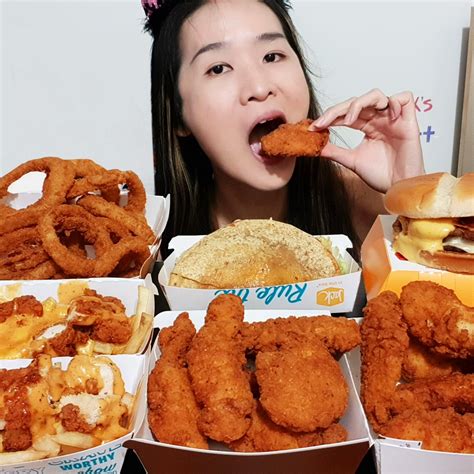 Manila Inasal Filipino Food Mukbang Crispy Pork Belly Roll And Pancit