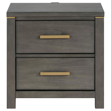 Buro Moderno Para Recamara Mesita De Noche Minimalista Gris Estylo