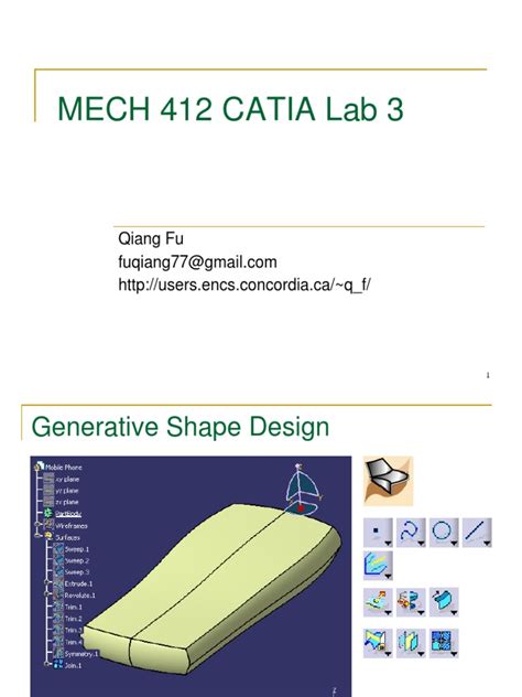 Generative Shape Design 1 Geometry Tangent