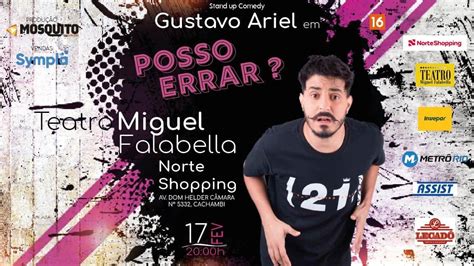 Gustavo Ariel Posso Errar No Teatro Miguel Falabella Agenda Cultural Rio De Janeiro