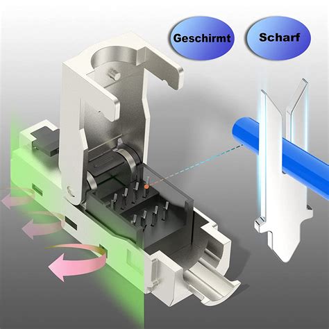 Rj45 Cat8 Cat7 Cat6a Connector Tool Free Zoerax T Grandado