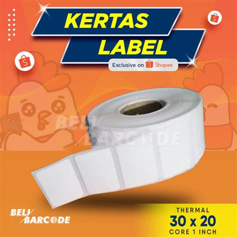 Jual Label Barcode Thermal 30 X 20 1 Line 800 Xpprinter 30x20 Label Thermal Shopee Indonesia