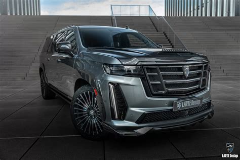 Front Bumper Overlay For Cadillac Escalade V V Esv Larte Design
