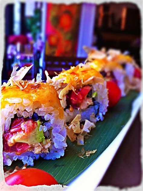 Tuna Melt Makimono Roll With Melted Cheddar Cheese