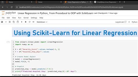 🤖 Python Linear Regression Procedural 👉 Oop Scikit Learn Simplified