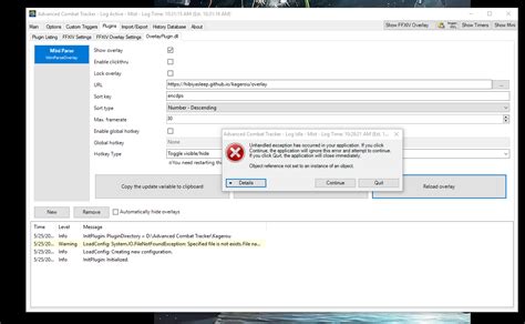 Object Reference Error When Clicking Reload Overloay · Issue 94 · Hibiyasleepkagerou · Github