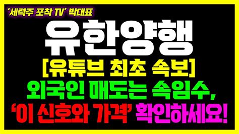 유한양행 초거대세력 9월 추가 매집 플랜 공개 충격적 매수 이유 공개유한양행 Fda 렉라자 오스코텍 비소세포폐암 존슨앤드존슨 마일스톤 파이프라인