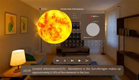 Lively Elements Periodic Table Of Elements For Vision Pro