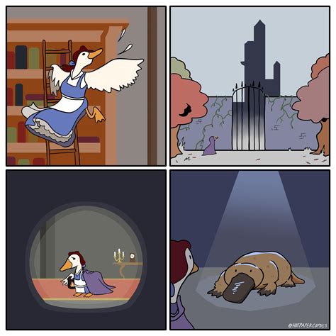 Красавица и чудовище Hot Paper Comics Смешные комиксы веб комиксы