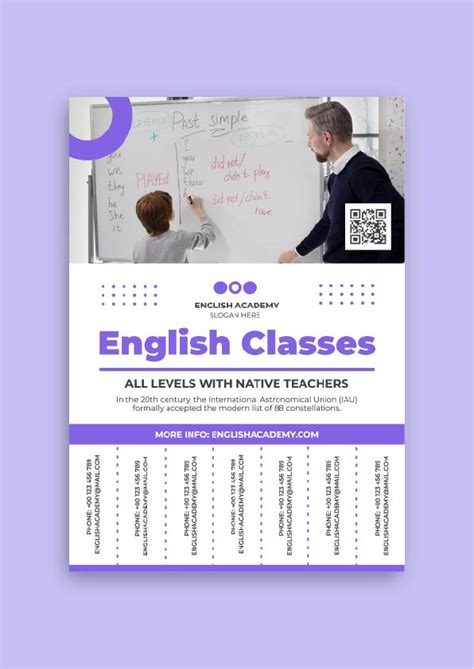 English Class Advertisement