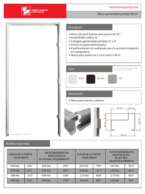 Marco Metálico M225 Pdf