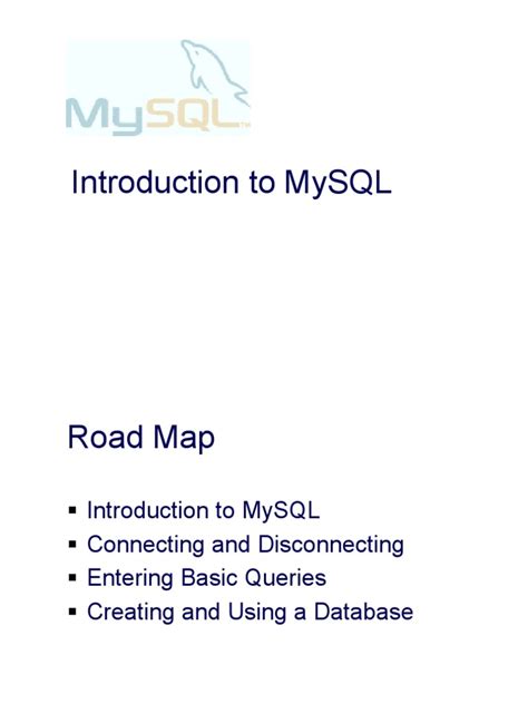 Introtomysql 2 Pdf My Sql Databases