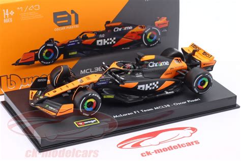 Bburago 143 Oscar Piastri Mclaren Mcl38 81 Miami Gp Fórmula 1 2024 18